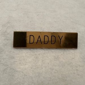 Accessories | Daddy Brass Name Badge 25 X 625 Brass With Pin And Post ...